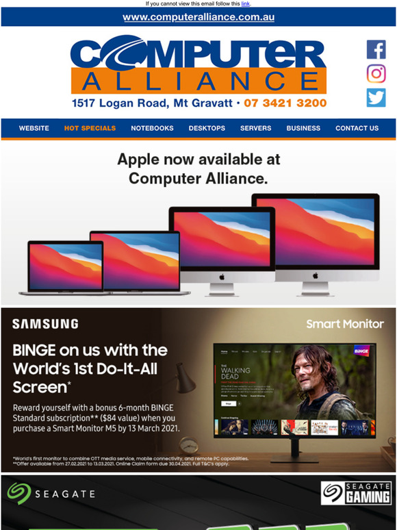 Computer Alliance: Apple Now Available at Computer Alliance. | Milled