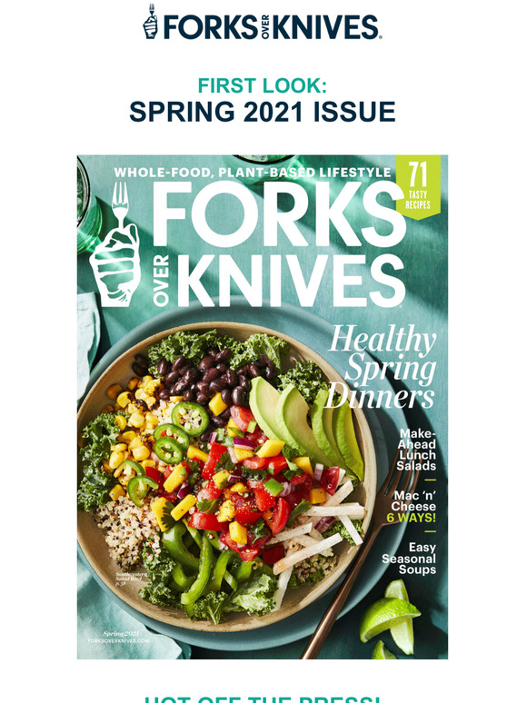 Forks Over Knives: It's Here! FOK Magazine Spring 2021 Issue | Milled