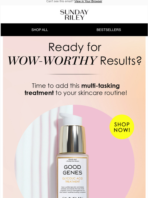 Sunday Riley: Sleep deprived? Wake up with Auto Correct! | Milled