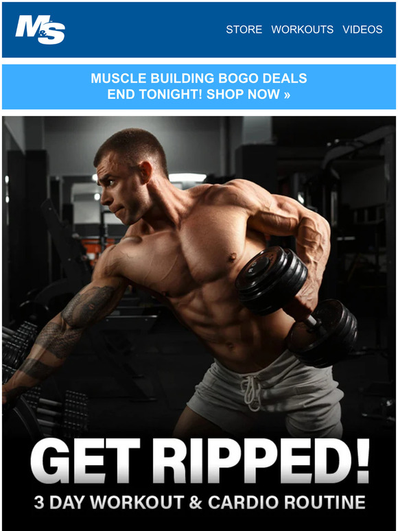 Muscle & Strength: Get RIPPED: 3 Day Workout Split | Milled