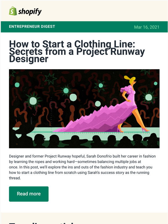 Shopify: Start your own clothing line | Milled