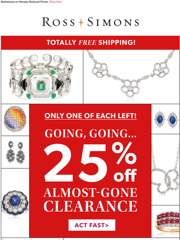 Ross-Simons: One Left, On Sale - And Its All Yours | Milled