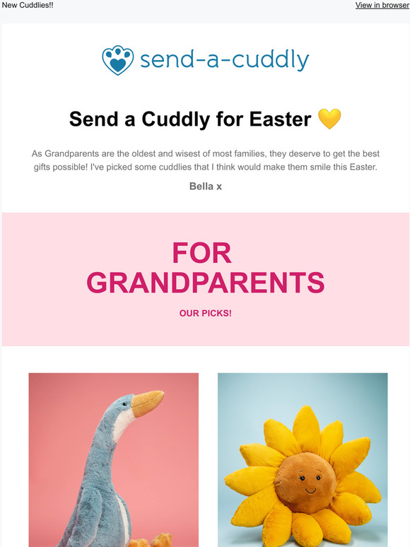 Send a Cuddly: -send a cuddle to your Grandparents | Milled