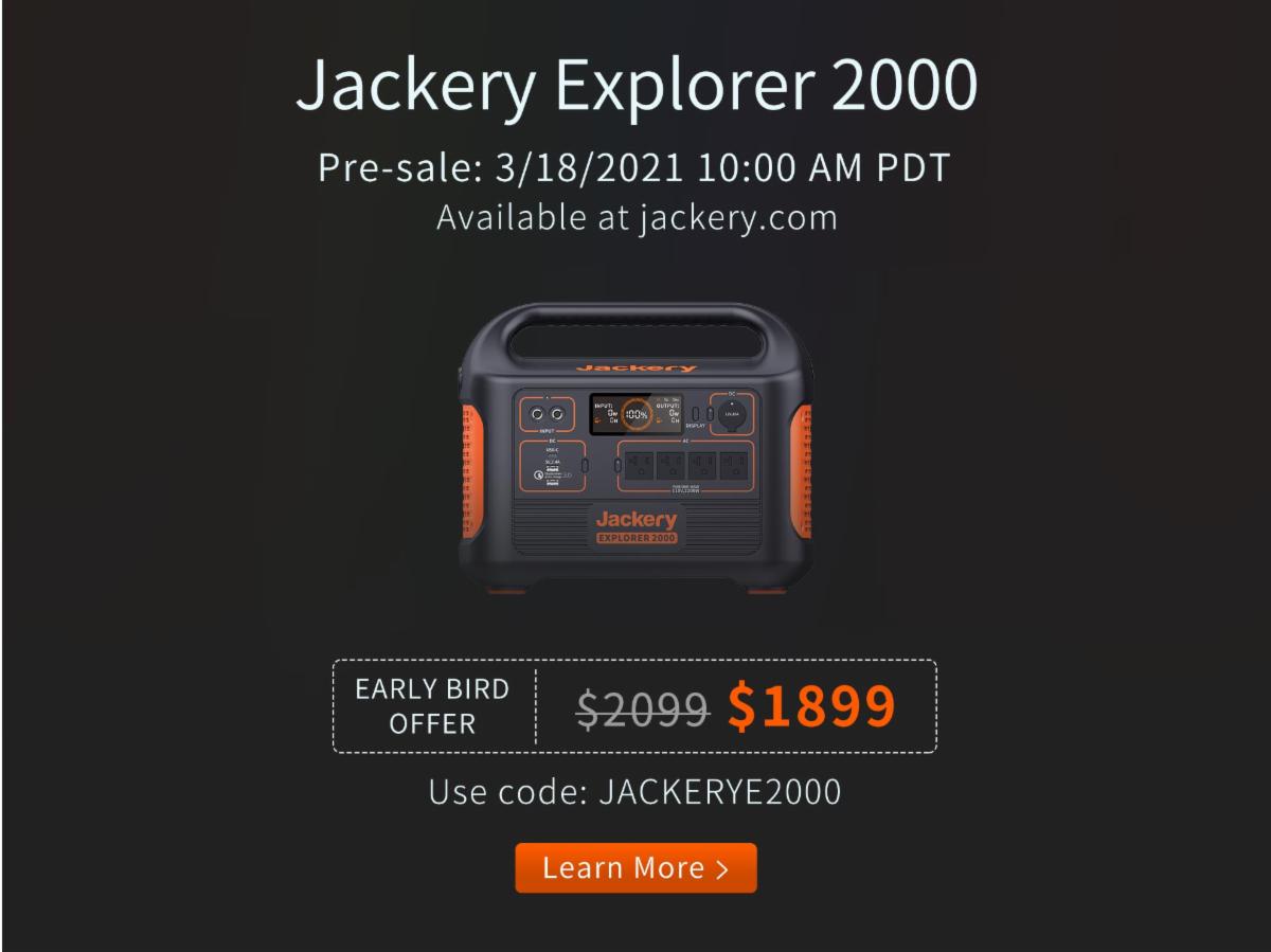 Jackery: Jackery New Models are Available to Order Soon! | Milled