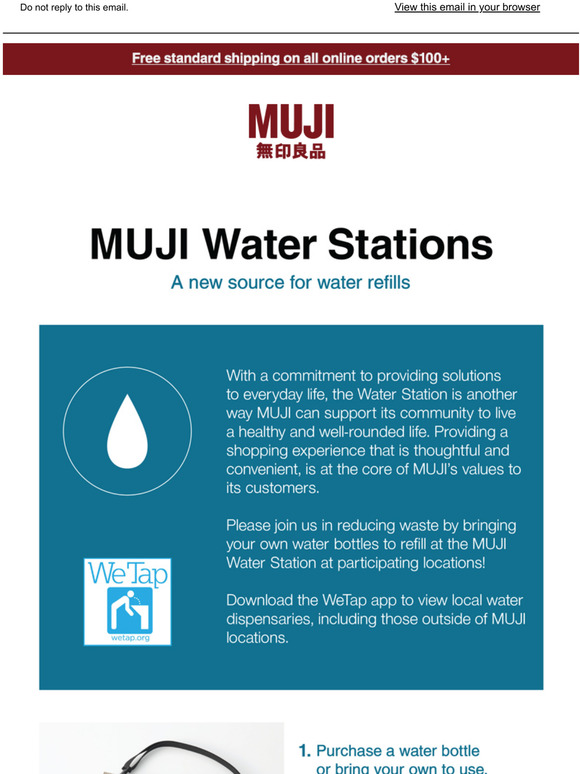 MUJI: Stay hydrated with the New MUJI Water Stations. | Milled