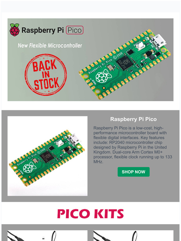 Vilros: Raspberry Pi Pico Back In-Stock! | Milled