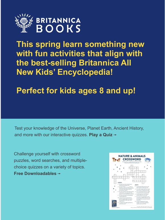 Brittanica: Free, fun activities for kids, from our new Kids ...