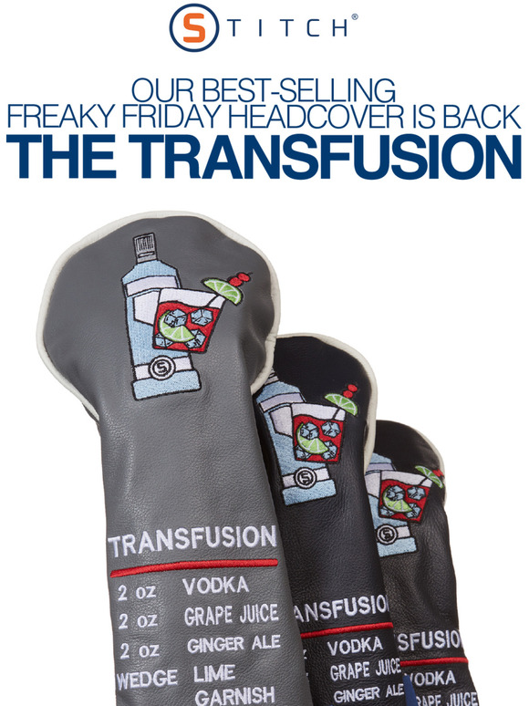 Stitch Golf: Our Best-Selling Transfusion Headcover Is Back! | Milled
