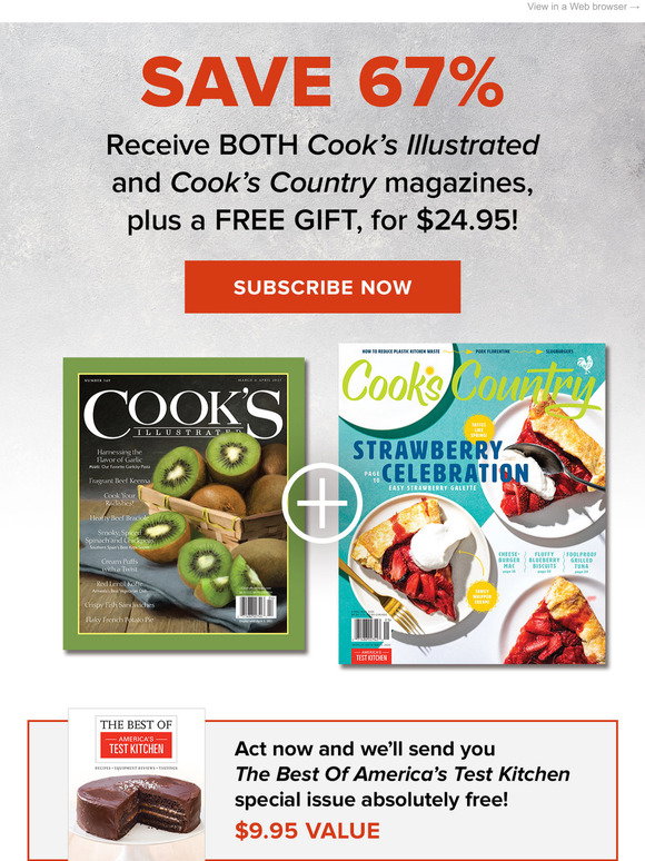 America's Test Kitchen: The best combo since PB&J. The 2 best cooking ...
