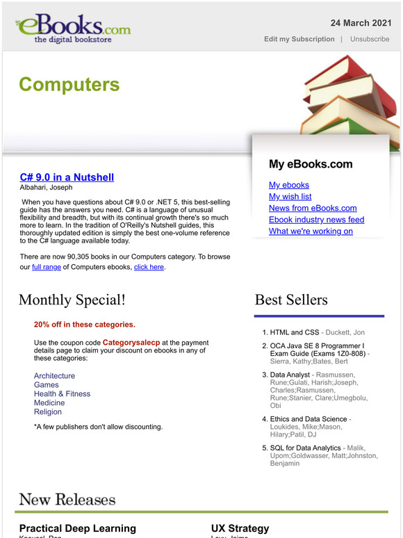 eBooks: Computers : C# 9.0 in a Nutshell ... | Milled