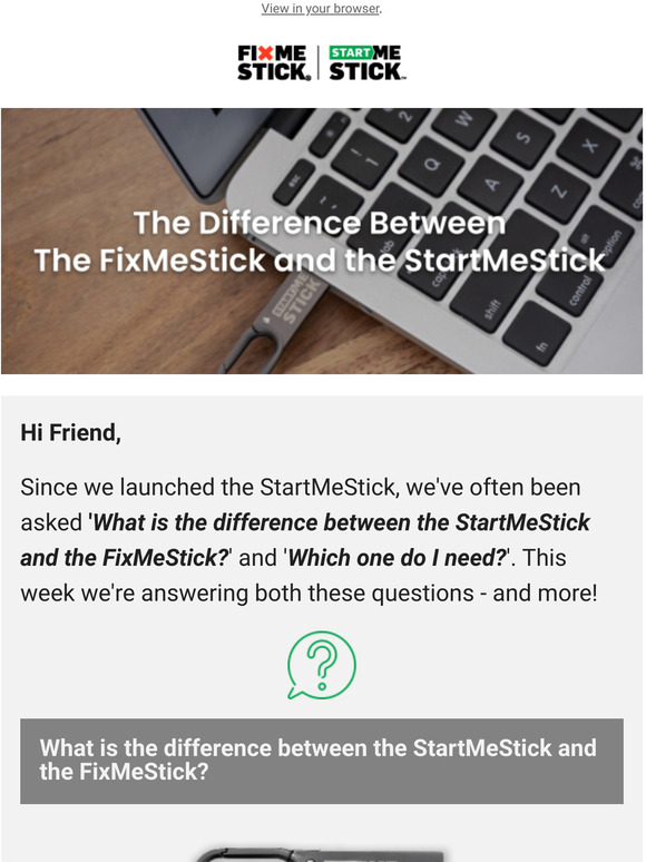 FixMeStick: The StartMeStick vs. The FixMeStick: A Closer Look | Milled