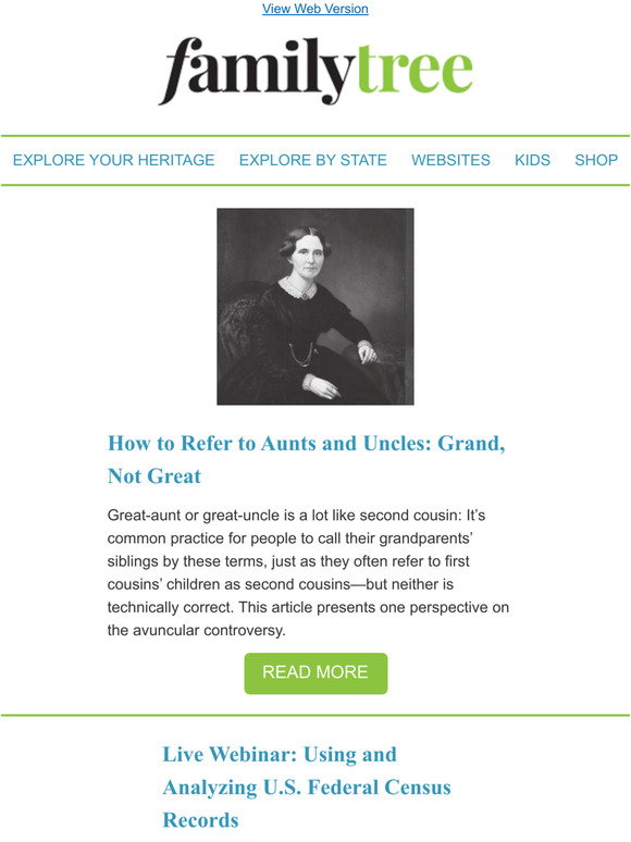 Family Tree Magazine: Great Uncle or Grand Uncle: Which Is Correct ...