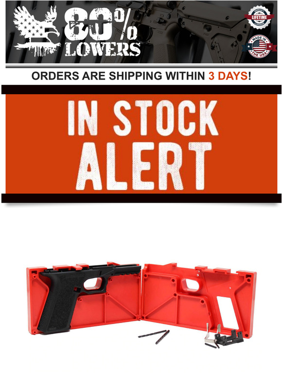 80% Lowers: 80 Lower Jigs Build Kits P80 Frames | Milled