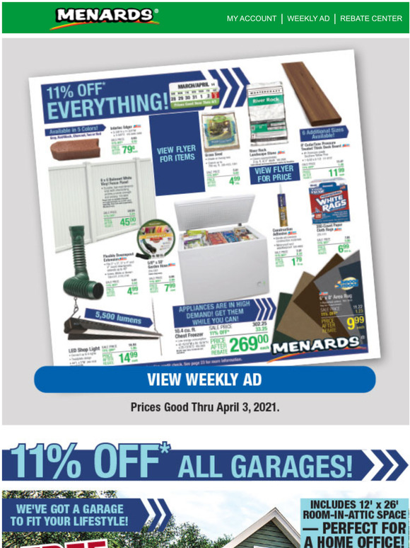 Menards: Spring Home Refresh With 11% OFF* | Milled