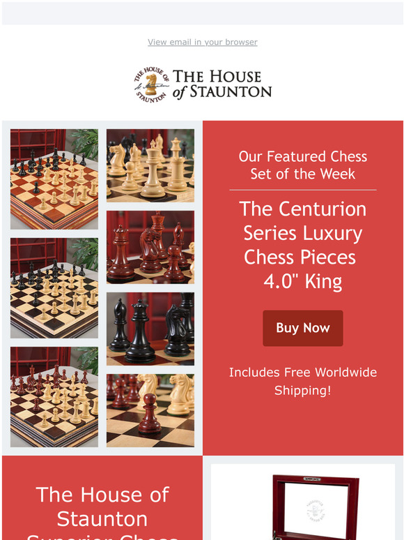 House of Staunton: Our Featured Chess Set of the Week - The Centurion ...