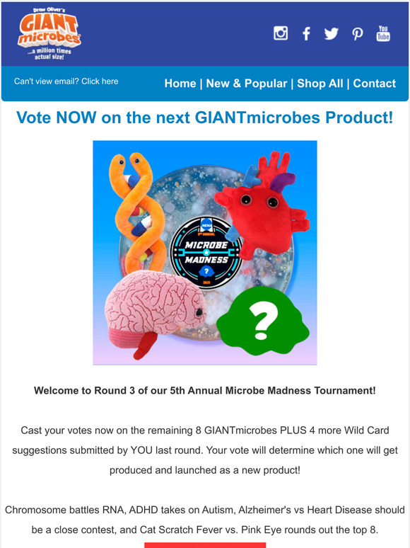 GIANTmicrobes: Vote NOW on the next GIANTmicrobes Product! | Milled