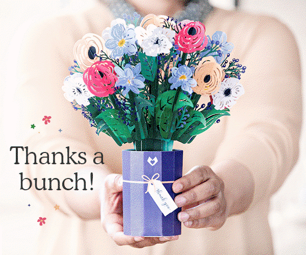 Lovepop: Introducing our Thank You Flower Bouquet | Milled