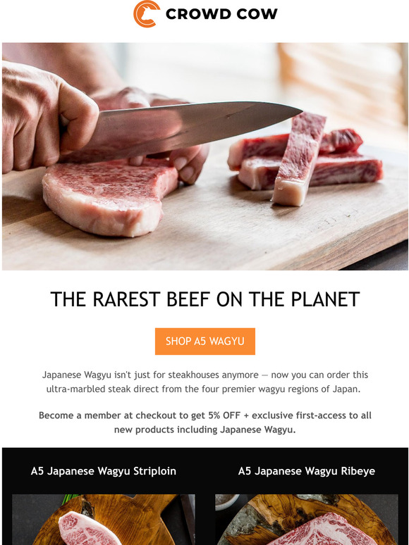 Crowd Cow: Umami-Rich, A5 Japanese Wagyu | Milled