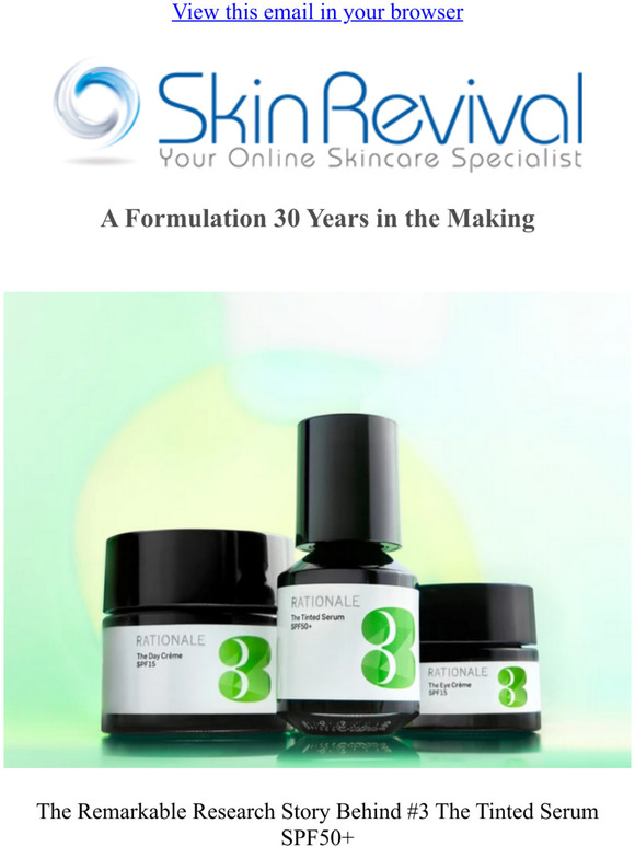 Skin Revival: RATIONALE: A Formulation 30 Years in the Making | Milled