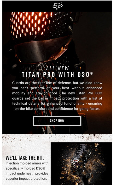 Fox Racing: Meet the New Titan Pro Guards with D3O | Milled