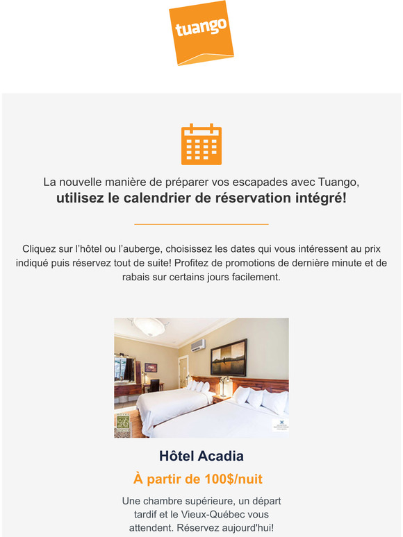 Tuango: Rservez votre escapade encore plus facilement avec Tuango! | Milled