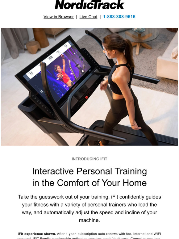 NordicTrack: NordicTrack + iFit. Its time to workout smarter. | Milled