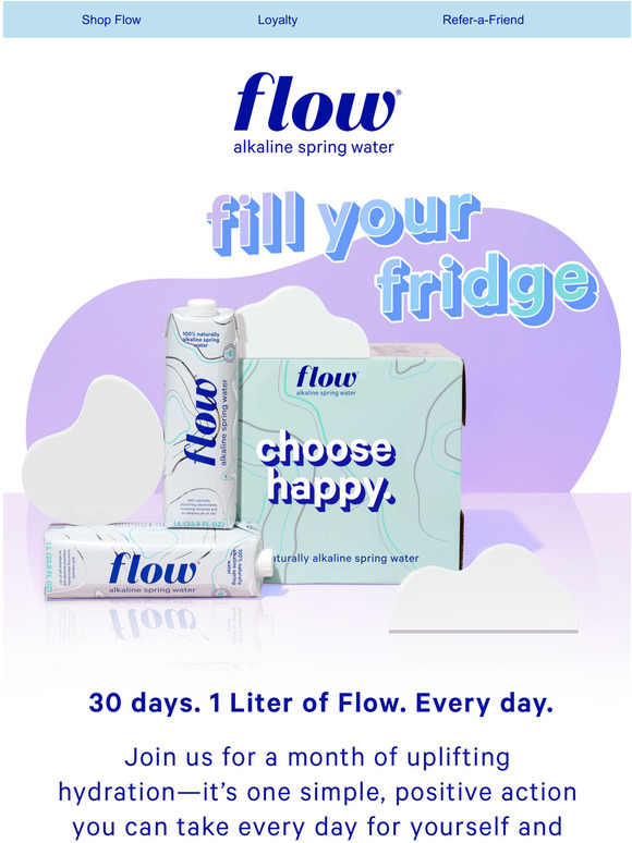 Flow Hydration: 30 days of uplifting hydration | Milled