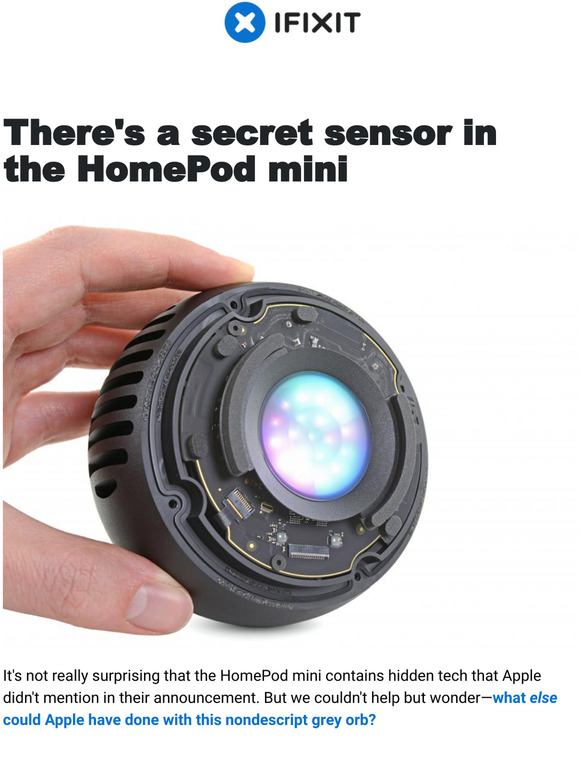 iFixit: A closer look at HomePod mini's secret sensor | Milled