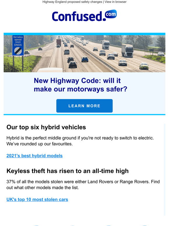 Confused: New Highway Code | 2021's best hybrid models | UK's top 10 ...