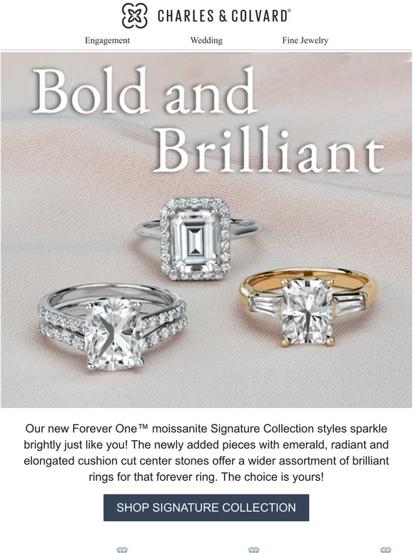 Charles and Colvard: New Signature Collection Styles! | Milled