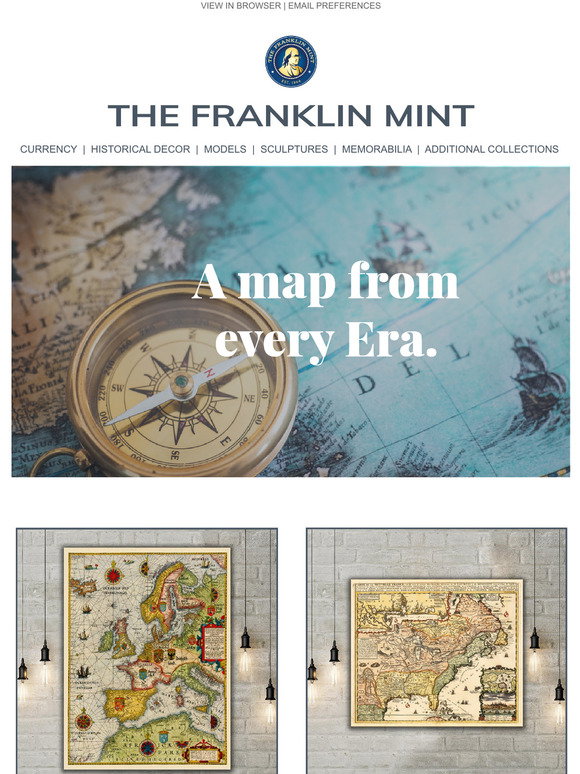 The Franklin Mint: Early History World Maps! | Milled