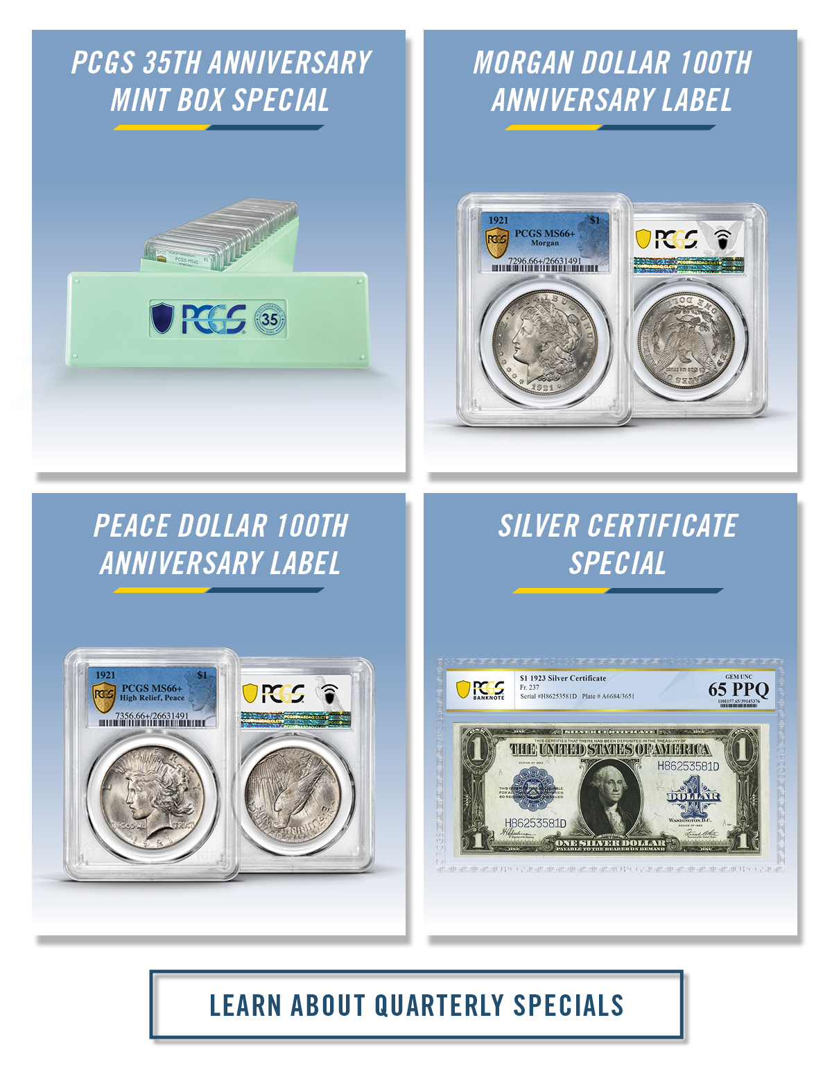 PCGS: Limited mint PCGS boxes! | Milled