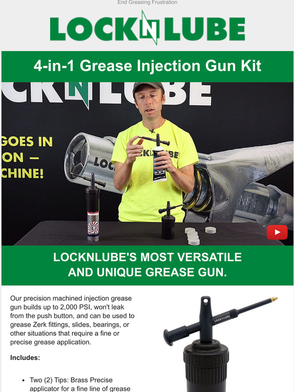 LockNLube: Get to Know Our Most Versatile & Unique Grease Gun | Milled