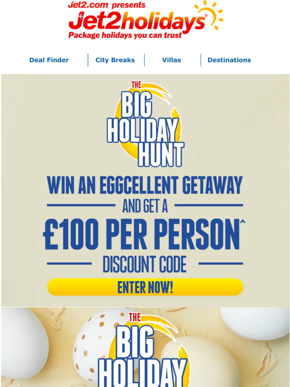 Jet2: Win a holiday this Easter | Milled