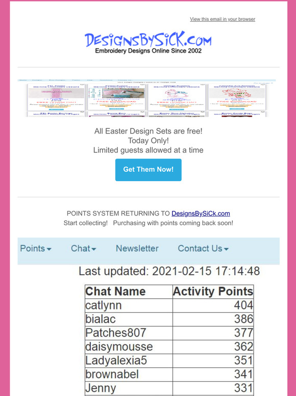 DesignsBySiCK: All 97 Easter Embroidery Designs Sets are free today ...
