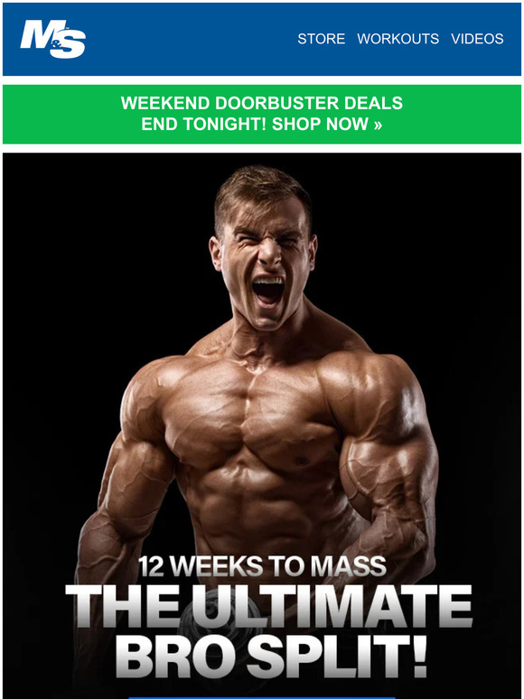 Muscle & Strength: The Ultimate Bro Split: 12 Weeks to MASS | Milled