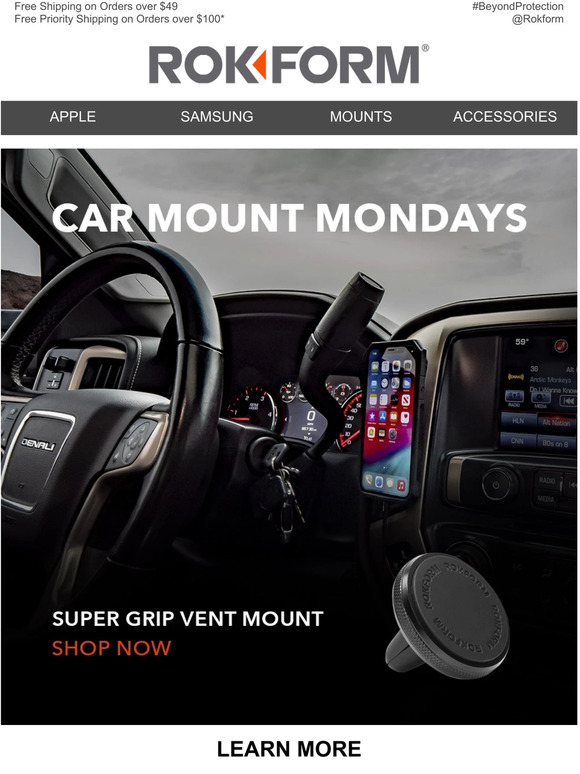 Rokform: Our strongest magnet in a car mount! | Milled