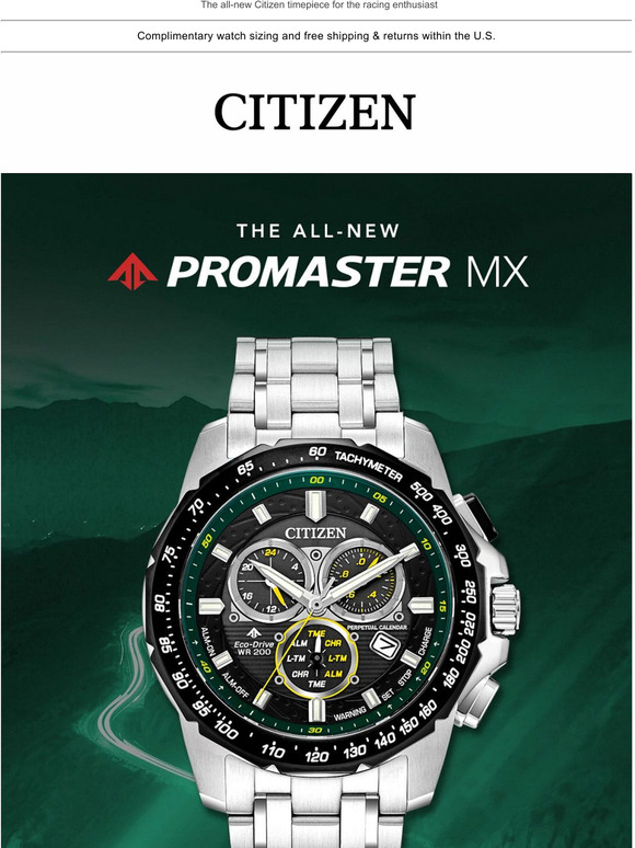 Citizen: Make Tracks with the Citizen Promaster MX | Milled