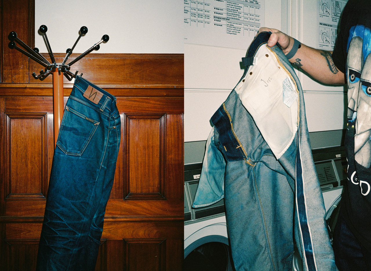 Nudie Jeans: Dry Maze Selvage the first wash. | Milled