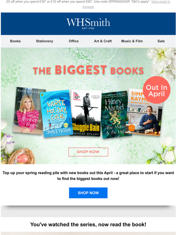 WHSmith: Save more on NEW Books + Marcus Rashford pre-order competition ...