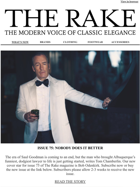 The Rake: The Rake's New Cover Star Is Bob Odenkirk | Milled