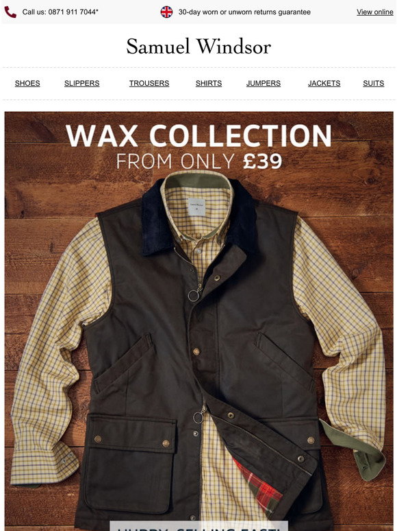 Samuel-Windsor: Wax Collection from only 39! | Milled