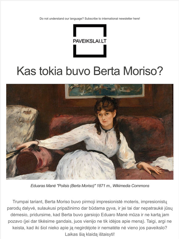 Gallery Paveikslai: Savaitgalio skaitiniai: Kas tokia buvo Berta Moriso ...