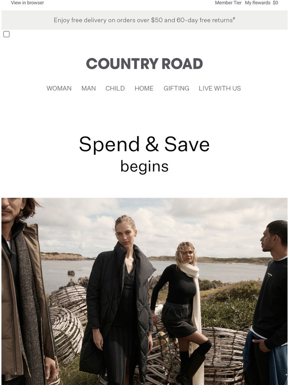Country Road: Spend & Save starts now | Milled