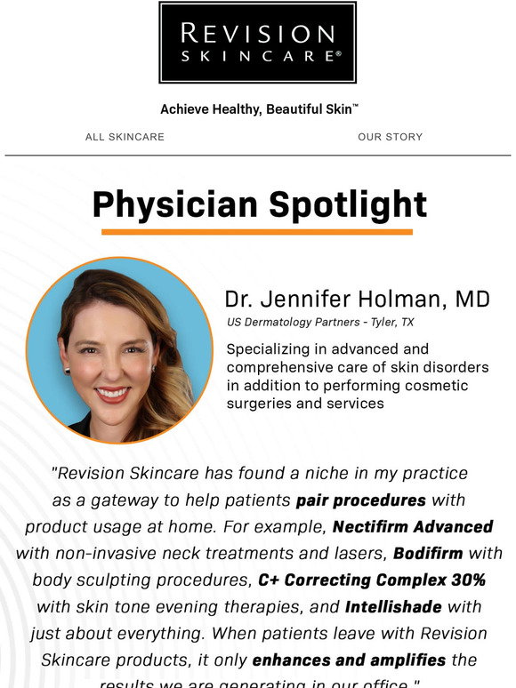 Revision Skincare: Dr. Jennifer Holman Loves Pairing Aesthetic ...