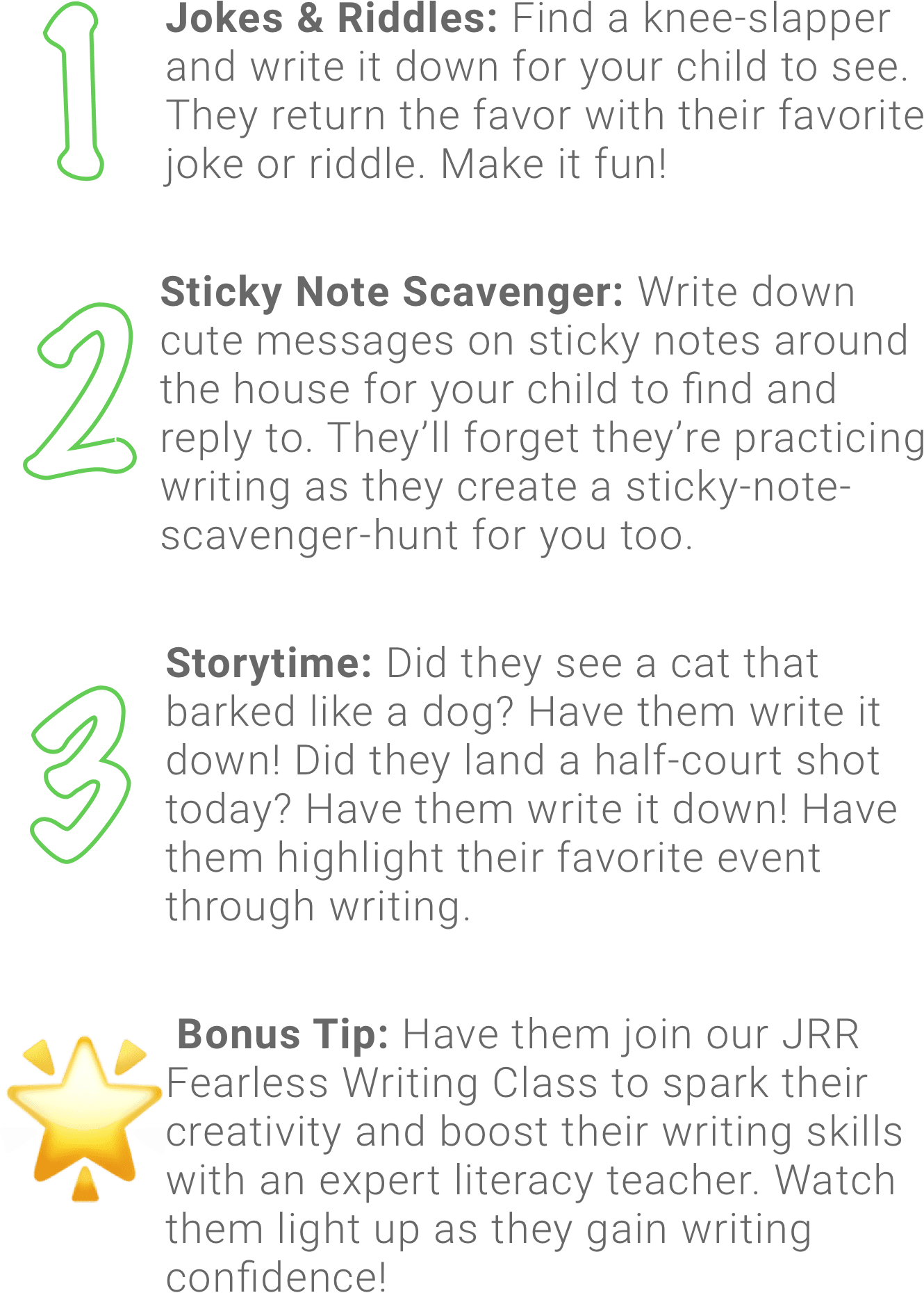 Just Right Reader: 3 Tips to Spark Joy for Writing (With Your Kids ...