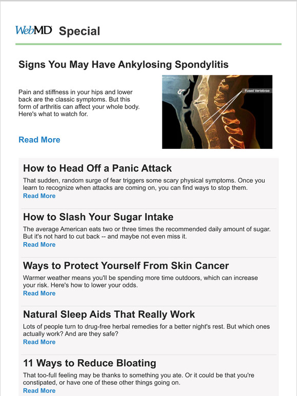 WebMD: Signs You May Have Ankylosing Spondylitis | Milled