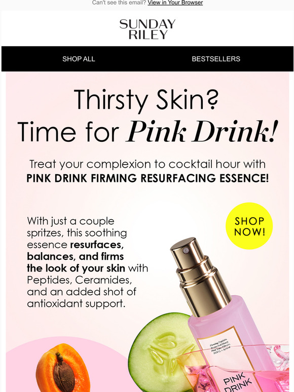 Sunday Riley: Enjoy a springtime spritz with PINK DRINK! | Milled