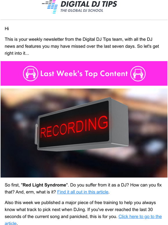 Digital DJ Tips: Do you suffer from "Red Light Syndrome"? (Tuesday Tips ...