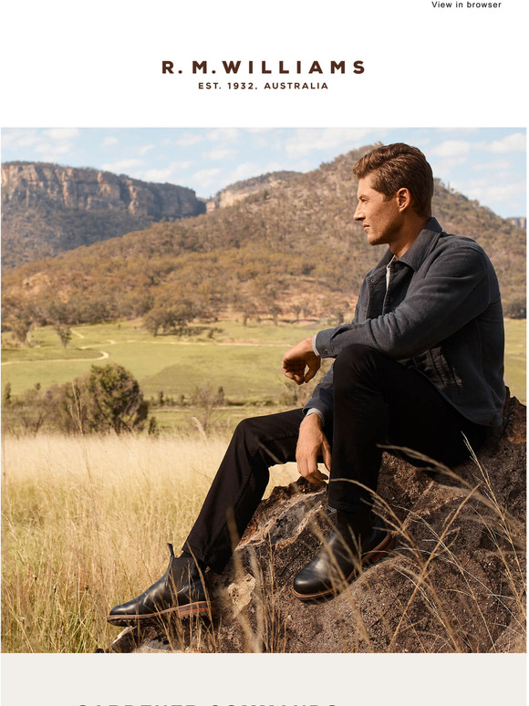 R.M Williams: Introducing our new Gardener Commando boot | Milled